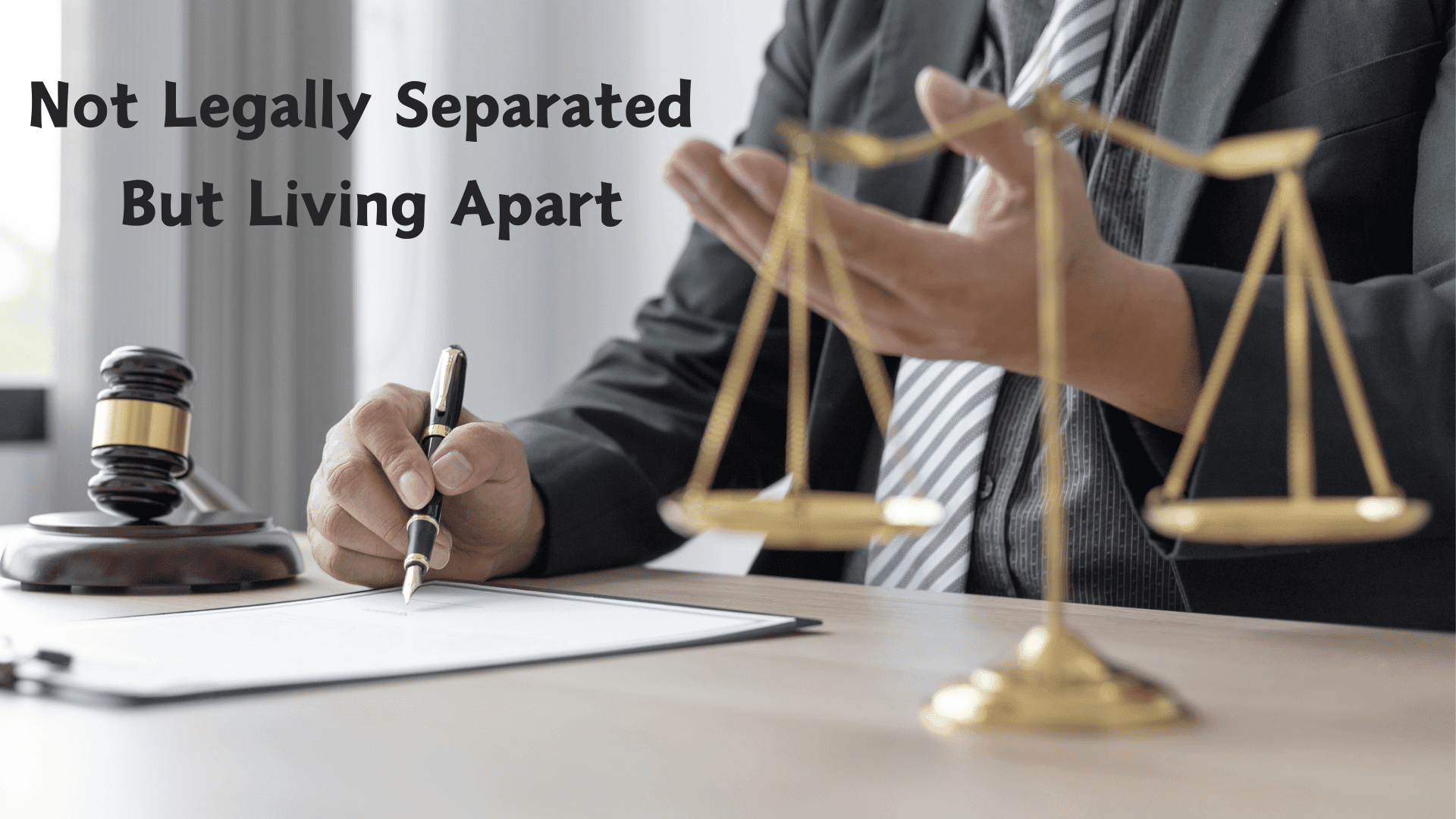 Not Legally Separated But Living Apart